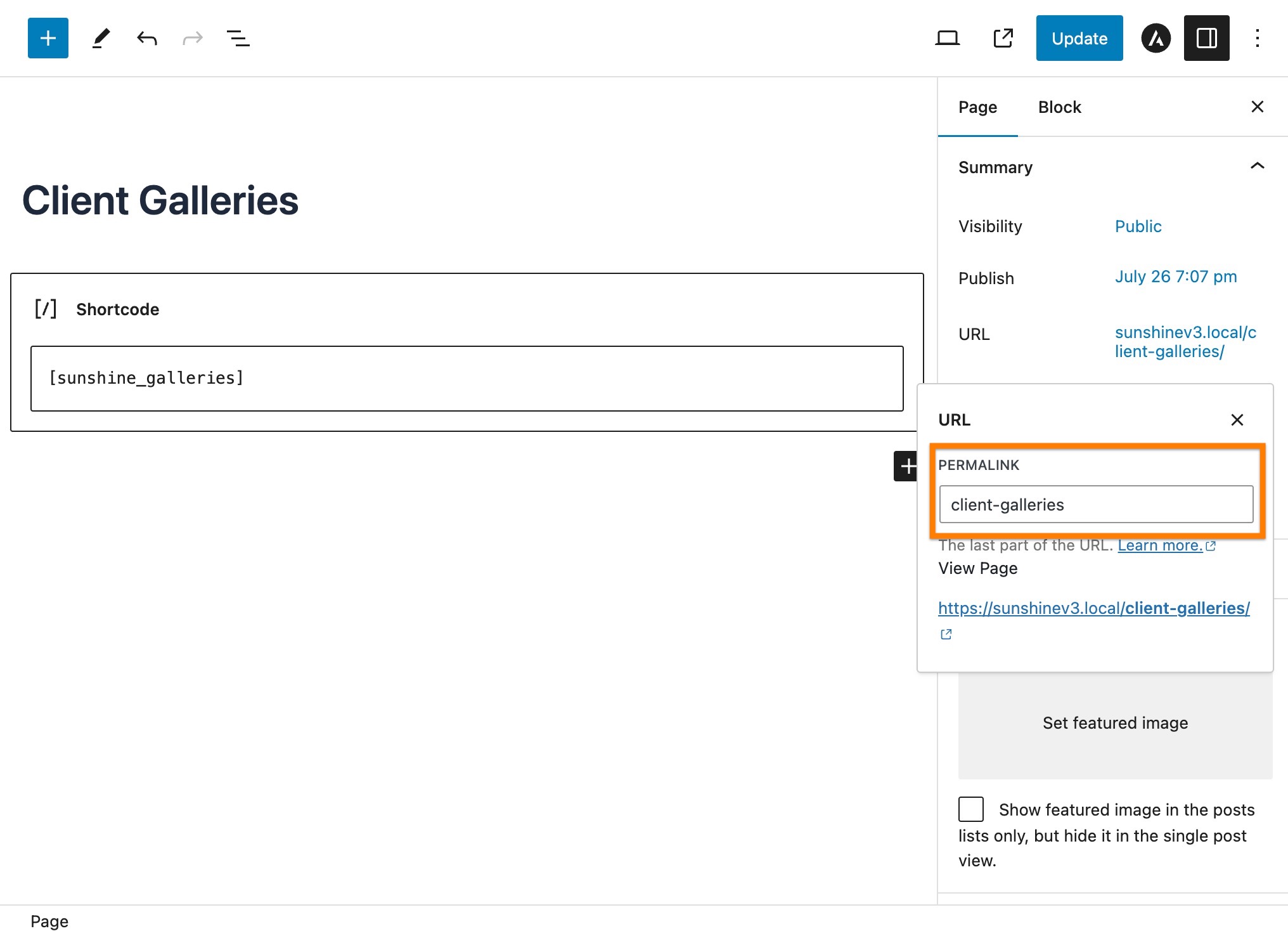 How to customize the URL for galleries - Client gallery help for ...