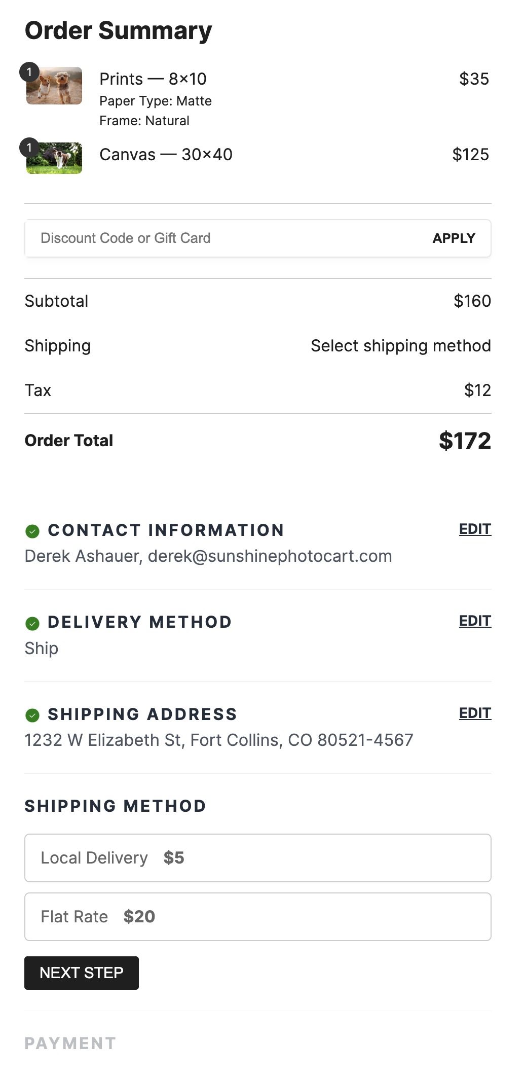 Sunshine Photo Cart Offers Effective Checkout Process in Client ...