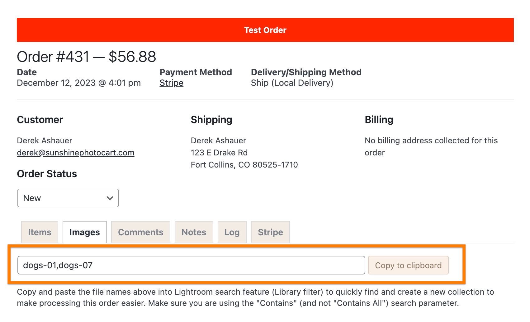 How to use file list to search in Lightroom - Client gallery help for ...